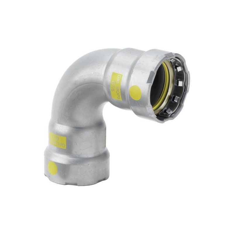 Viega Megapress G könyök, 90°-os, 1/2", BB, horganyzott acél, gázra ...